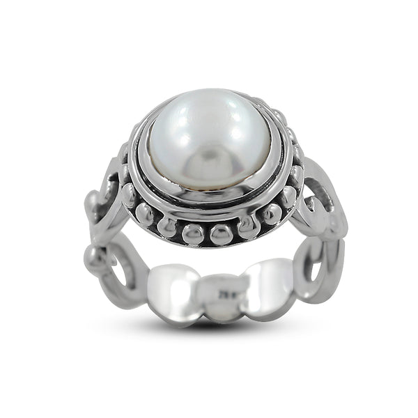 Fresh Water Pearl Silver Ring – INDIAGEMS WEBSITE